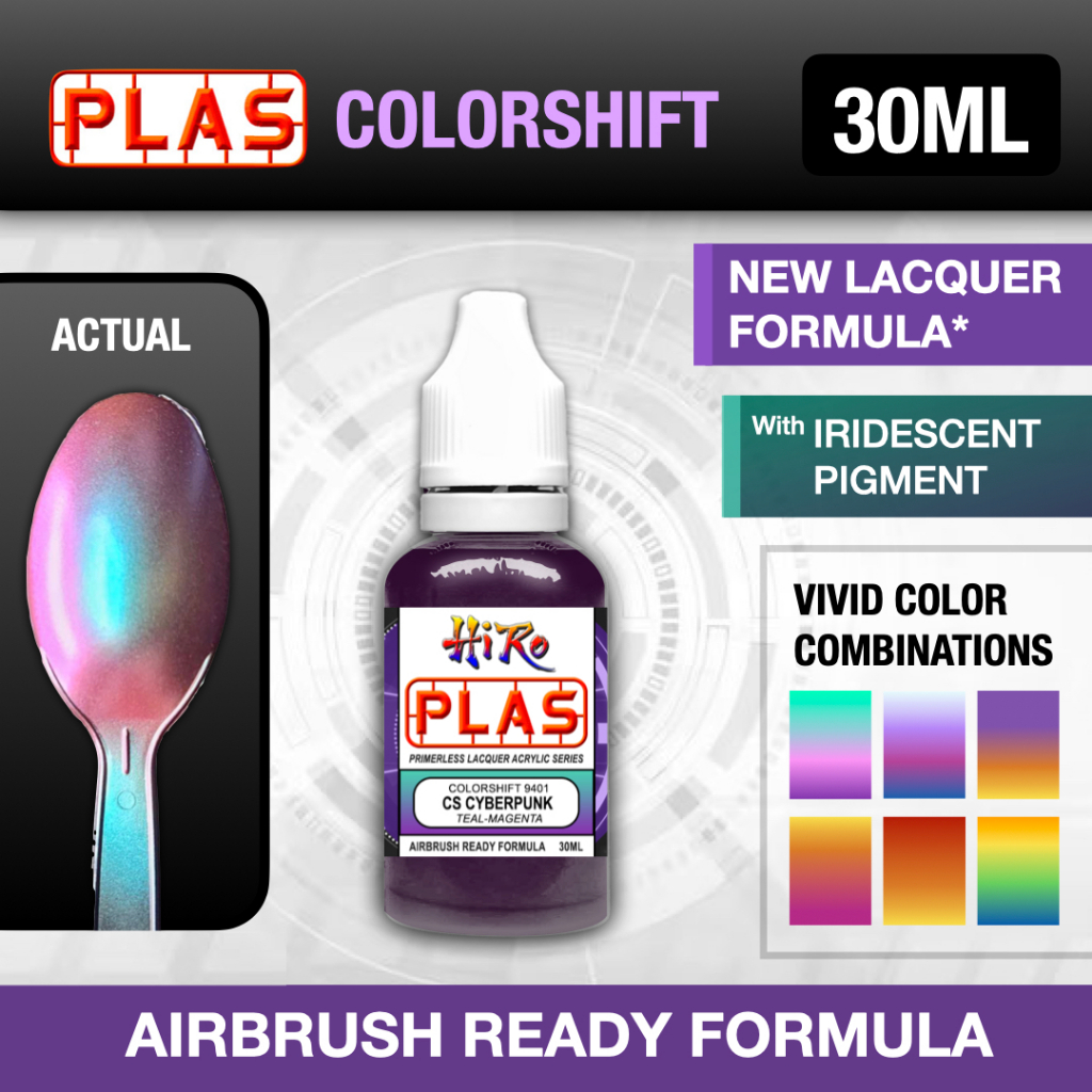 PLAS Color Shift Paints 30ml (Airbrush Ready Lacquer Acrylic) | Shopee ...
