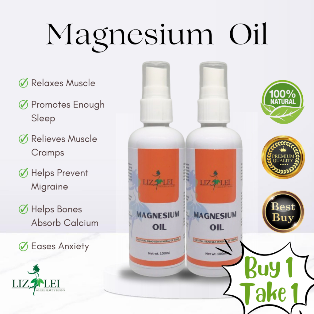 Transdermal Magnesium Oil Spray 100ml Buy1 Take1 Therapy Oil Instant ...