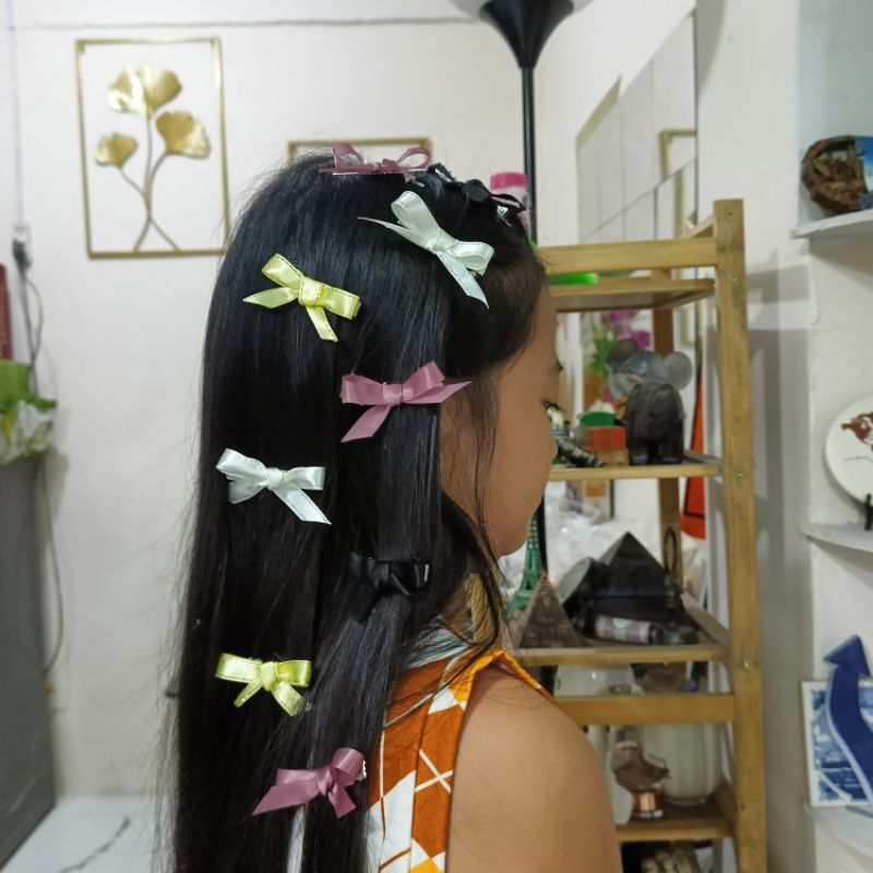 BINI Ppop kpop Bow ribbon mini hairclip 4pcs per pack | Shopee Philippines