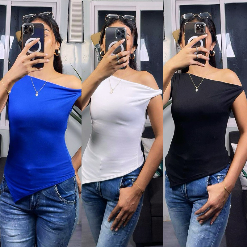 VENUS DOUBLE LINING HALF Off Shoulder Top | Shopee Philippines