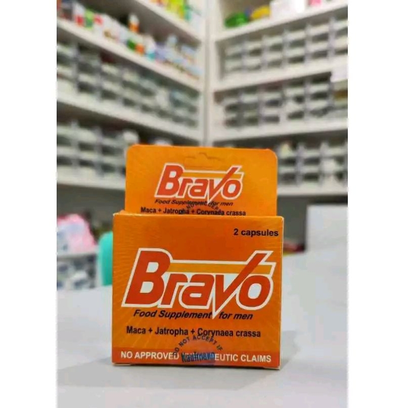 BRAVO FOOD SUPPLEMENT FOR MEN (BY 2s CAPSULE -1 PACK) | Shopee Philippines