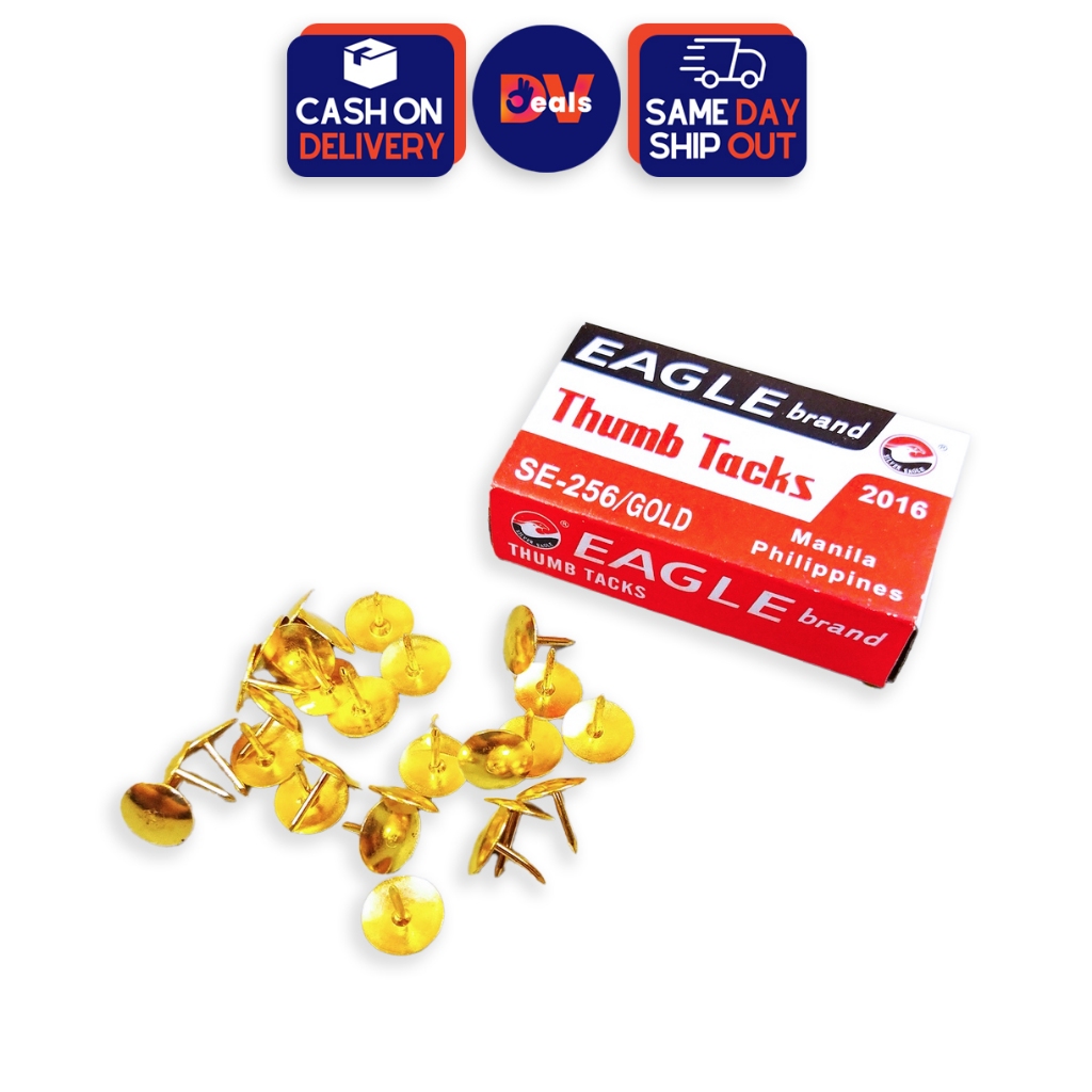 DVDeals Thumbtacks - Eagle 25pcs Thumb Tacks Push Pin School & Office ...
