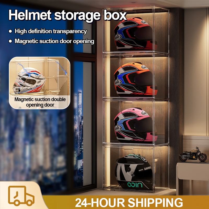 Acrylic Helmet Storage Extra-large Size Transparent Cabinet Handbag ...