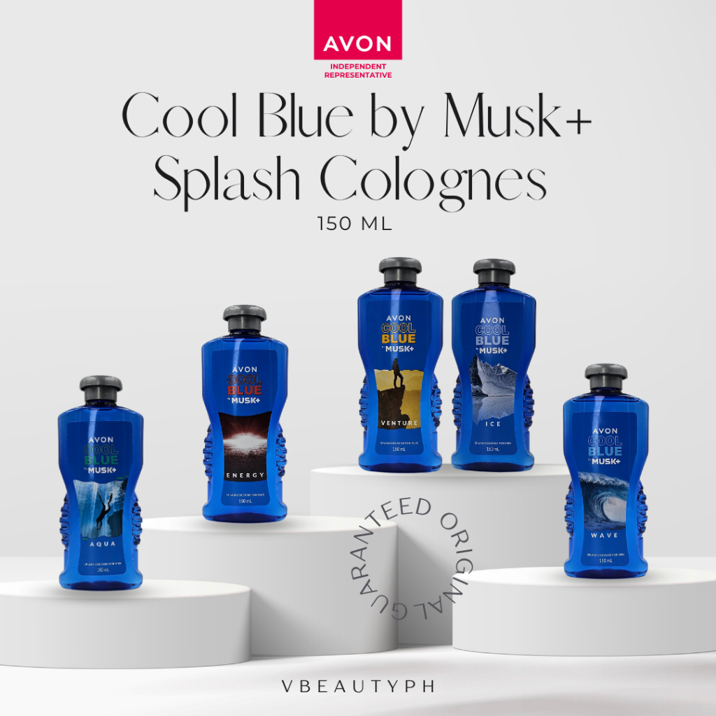 AVON Cool Blue by Musk+ Splash Colognes for Men 150 mL | Shopee Philippines