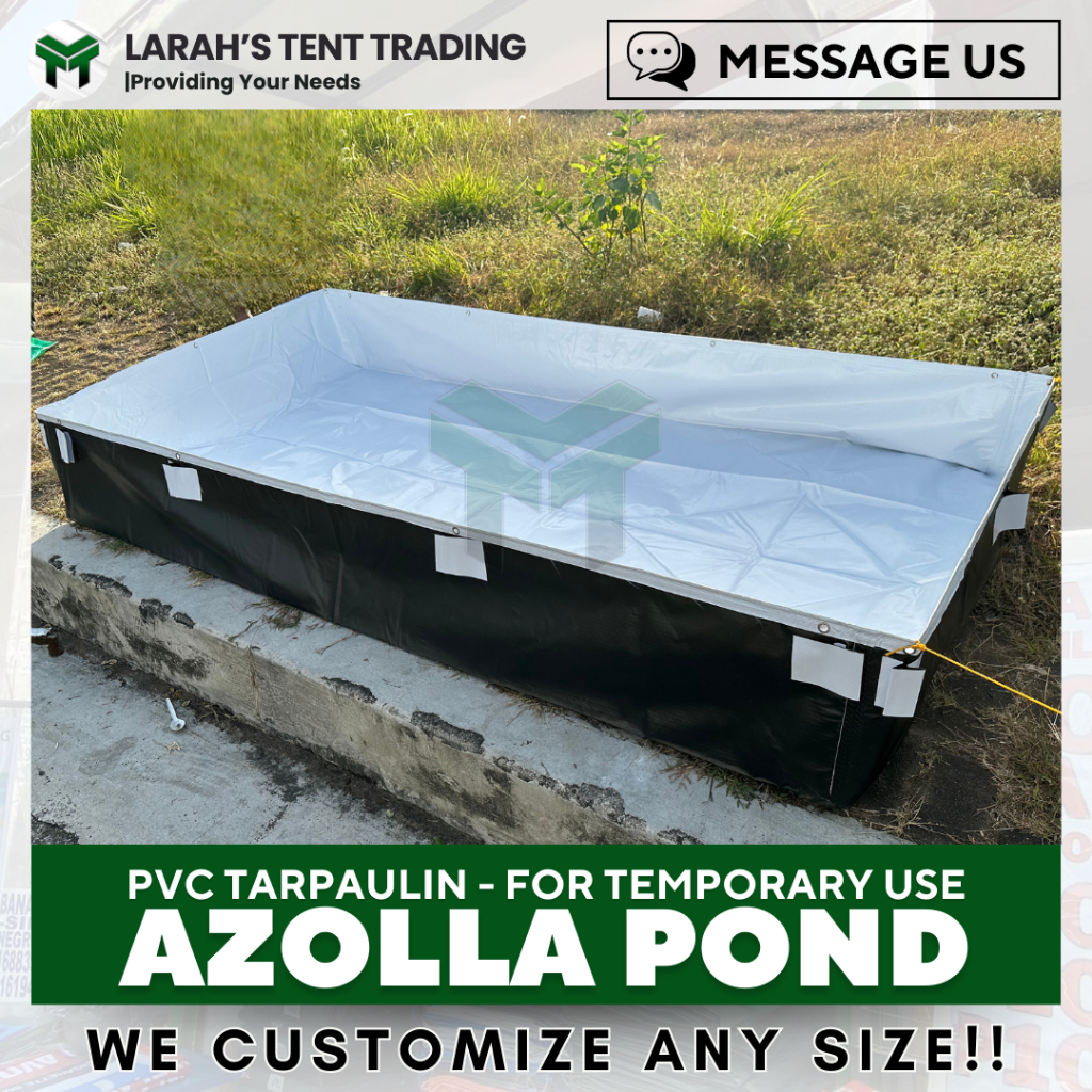 PVC AZOLLA POND AFFORDABLE FISH TANK CRAYFISH TEMPORARY USE TRAPAL ...