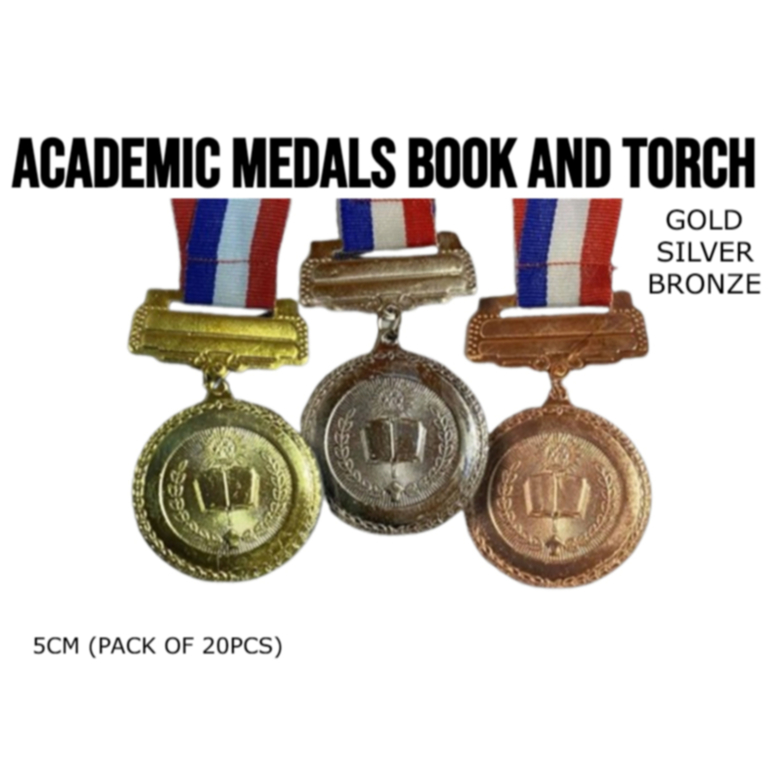 20PCS. PER ORDER. Academic Medal Book and Torch Big 5 CMS With Bister ...