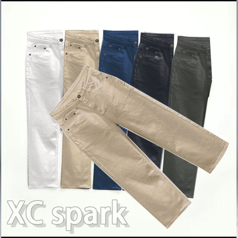 High Quality Pants 5 colors Men's khaki jeans Cotton Stretchable ...