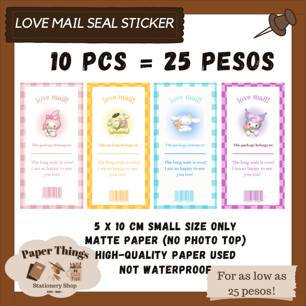love mail stickers affordable | see full description below | Shopee ...