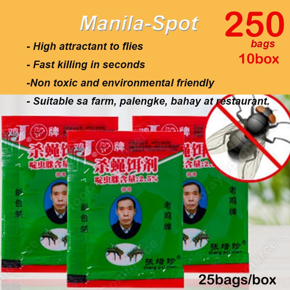 250bags Effective Fly Killing Bait Powder Flies Killer Fly Attractant ...