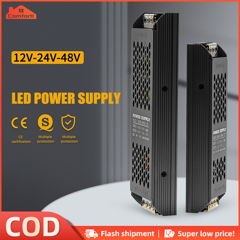 Power Supply AC110V-240V TO DC12V 24V 100W 200W 400W Switching Transformers Led Driver For Led ...