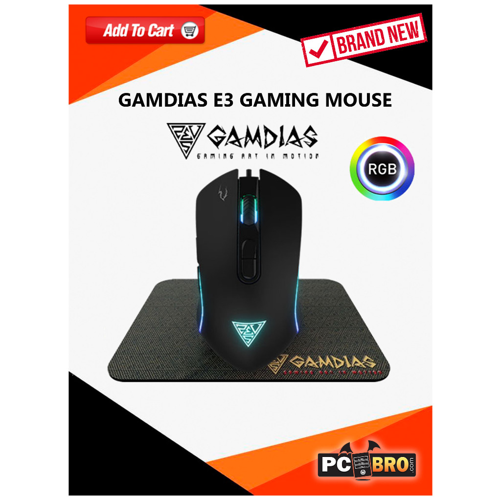 Gamdias Gaming Mouse Zeus E3 Gaming Mouse for desktop laptop | Shopee ...