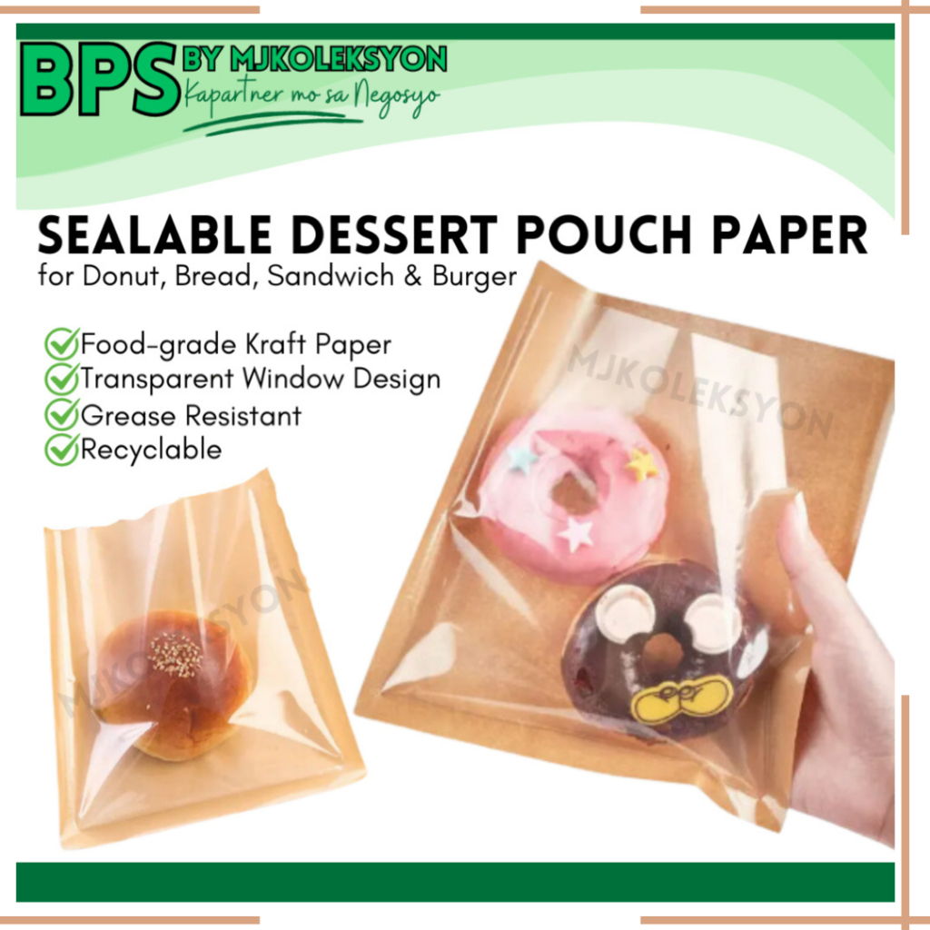 Sealable Bread Wrapper Pouch for Donut Bread Sandwich Burger SHP3 ...