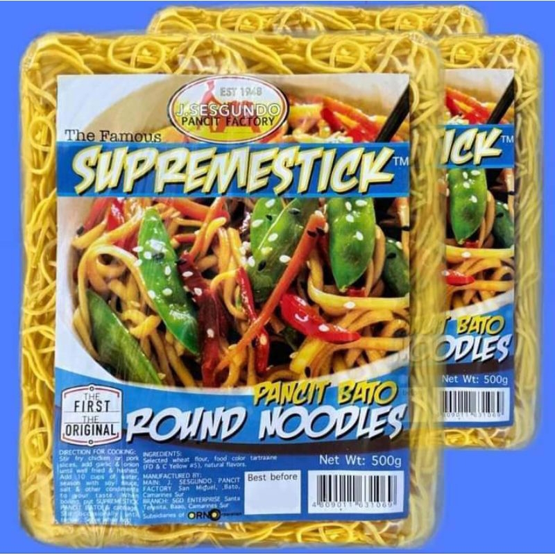 Pansit Bato Bicol's Best Noodle 500g Supreme stick round noodles fresh ...