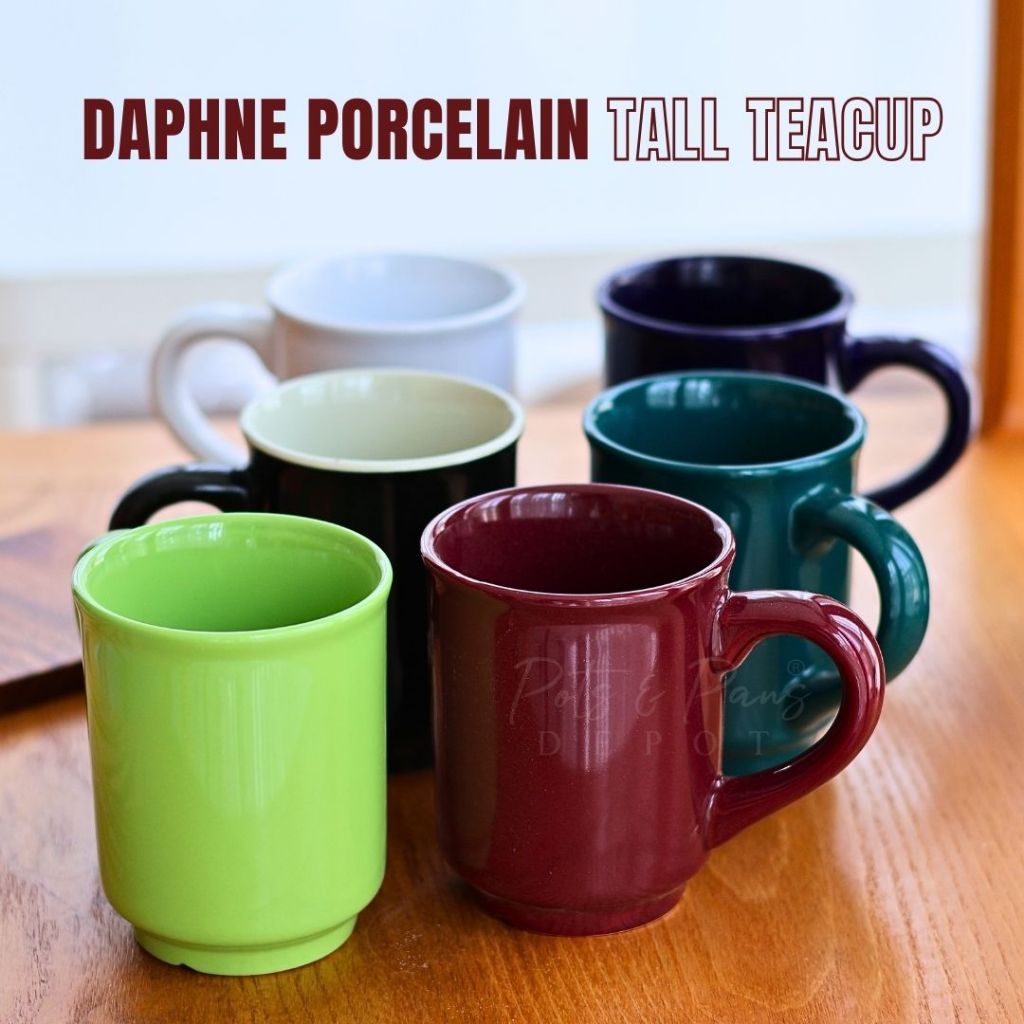 Daphne Porc. Tall Teacup 250ml | Shopee Philippines