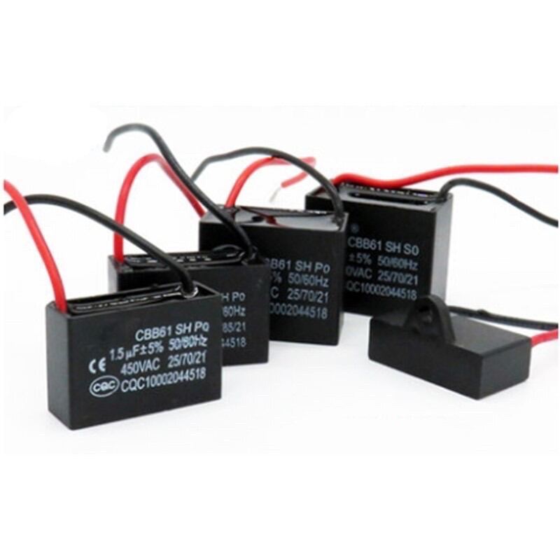 ELECTRIC FAN CAPACITOR W/ WIRE 1.5 uf & 2 uf 400v & 450v AC | Shopee ...
