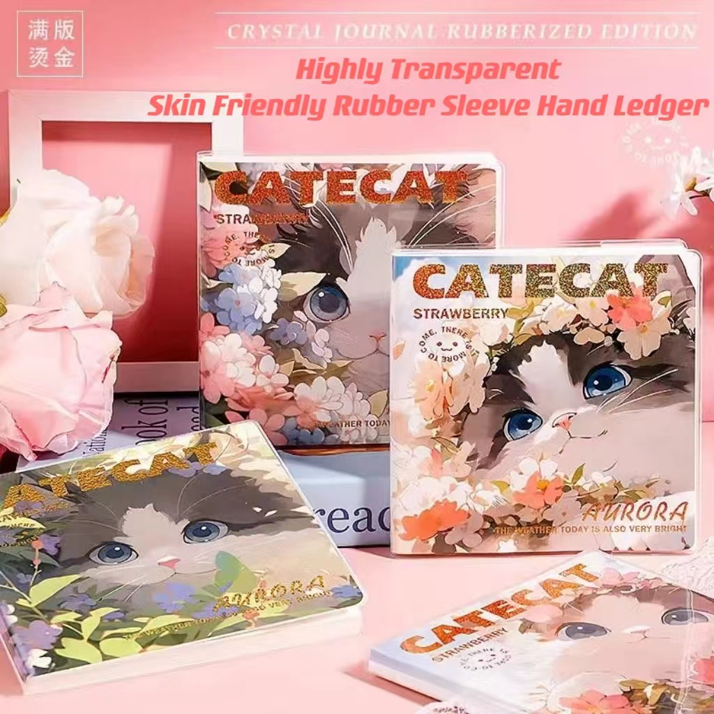 EVA Crystal Rubber Sleeve Notebook 80 Sheet Thickened Square Notebook ...