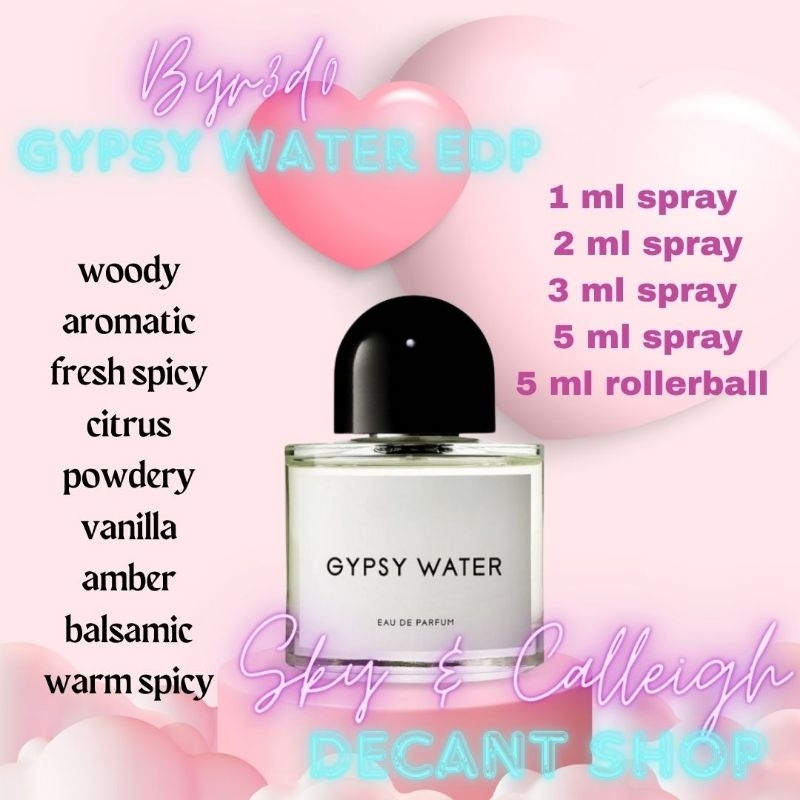 Niche Perfume Byredo Gypsy Water 1 to 5 ml sample only | Shopee Philippines