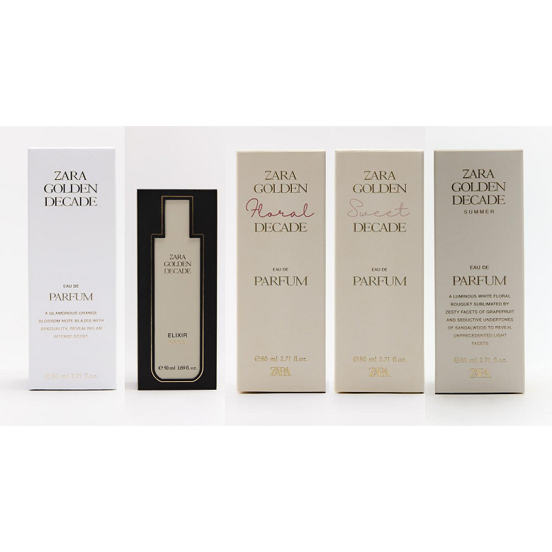 ZARA GOLDEN DECADE / WINTER / FLORAL / SWEET / ELIXIR 30 / SUMMER 80 ML ...