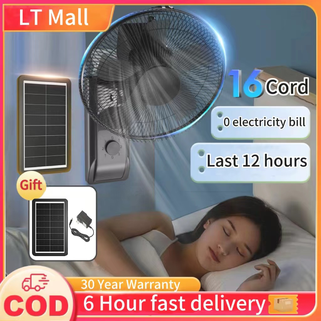 Solar Electric Fan Electric Fan with Stand Solar wall Fan USB ...