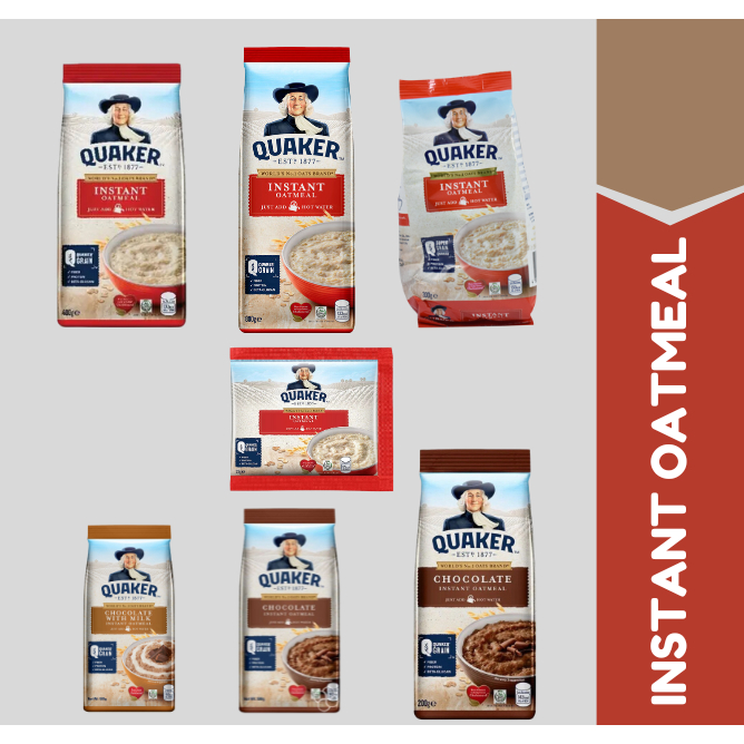 Quaker Oats Choco with Milk, Instant Oatmeal, Instant Choco, Banana ...