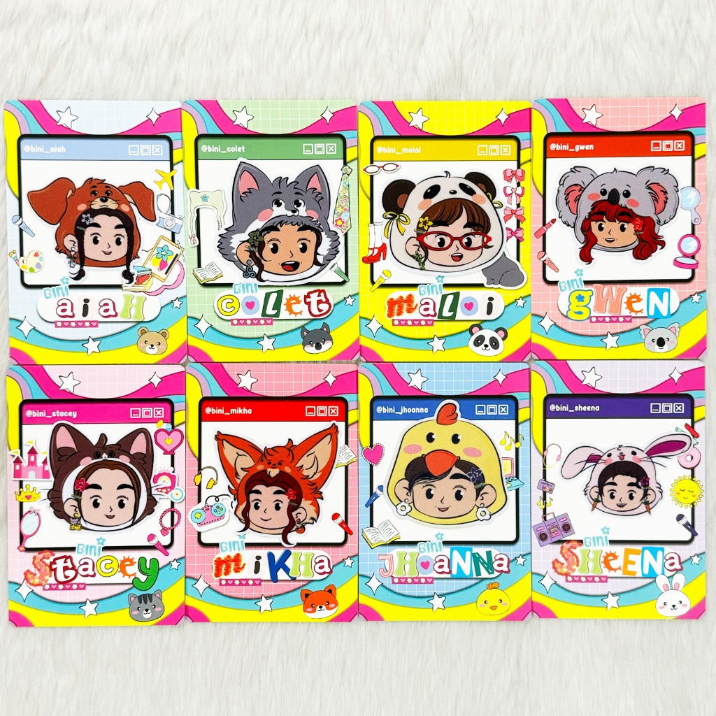 BINI Limited Edition Merch Iron On Patches Member Set Tingi [ONHAND ...