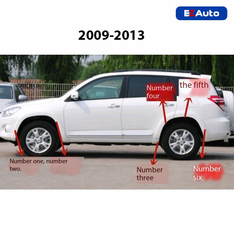 Toyota Rav4 Fender Flare 2009-2018/4th 5th Gen/XA30 XA40 XA50/Front ...