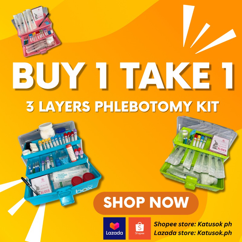3 Layer Tackle Box Phlebotomy Kit/ Tackle box for Medtech students ...