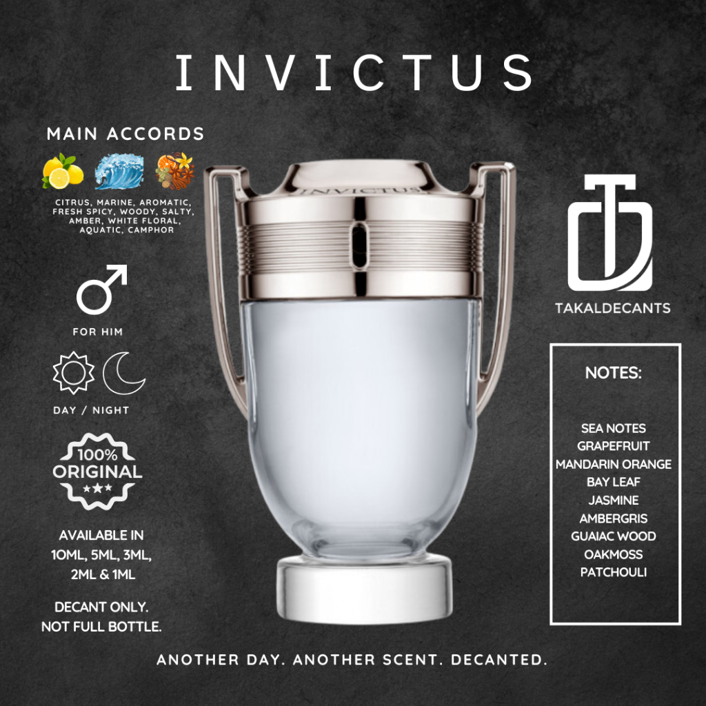 Invictus (1ml/2ml/3ml/5ml/10ml) TAKALDECANTS | Shopee Philippines