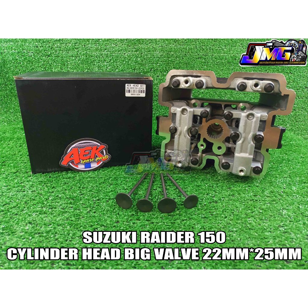 AEK CLYINDER HEAD BIG VALVE SUZUKI RAIDER 150 24MM*25MM | Shopee ...
