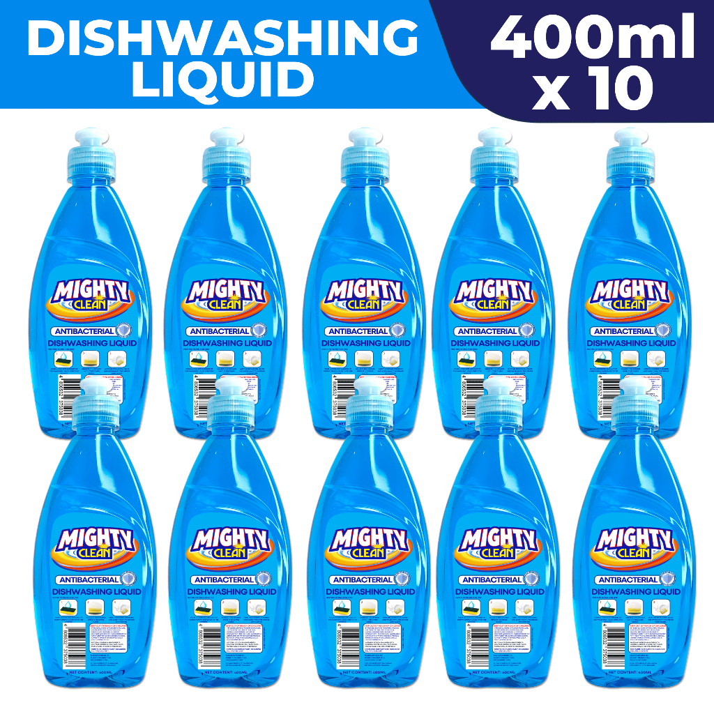 Mighty Clean Dishwashing Liquid Antibacterial 400ml 10PCS BUNDLE PACK ...