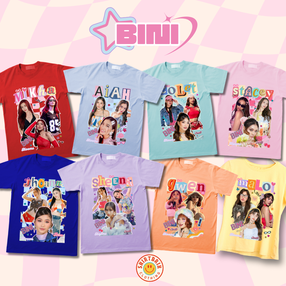 Bini Bias Shirt - Mikha Aiah Gwen Stacey Maloi Colet Jhoanna Sheena ...