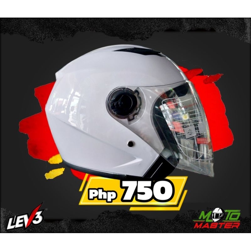 LEVIN Half Face Helmet ICC | Shopee Philippines