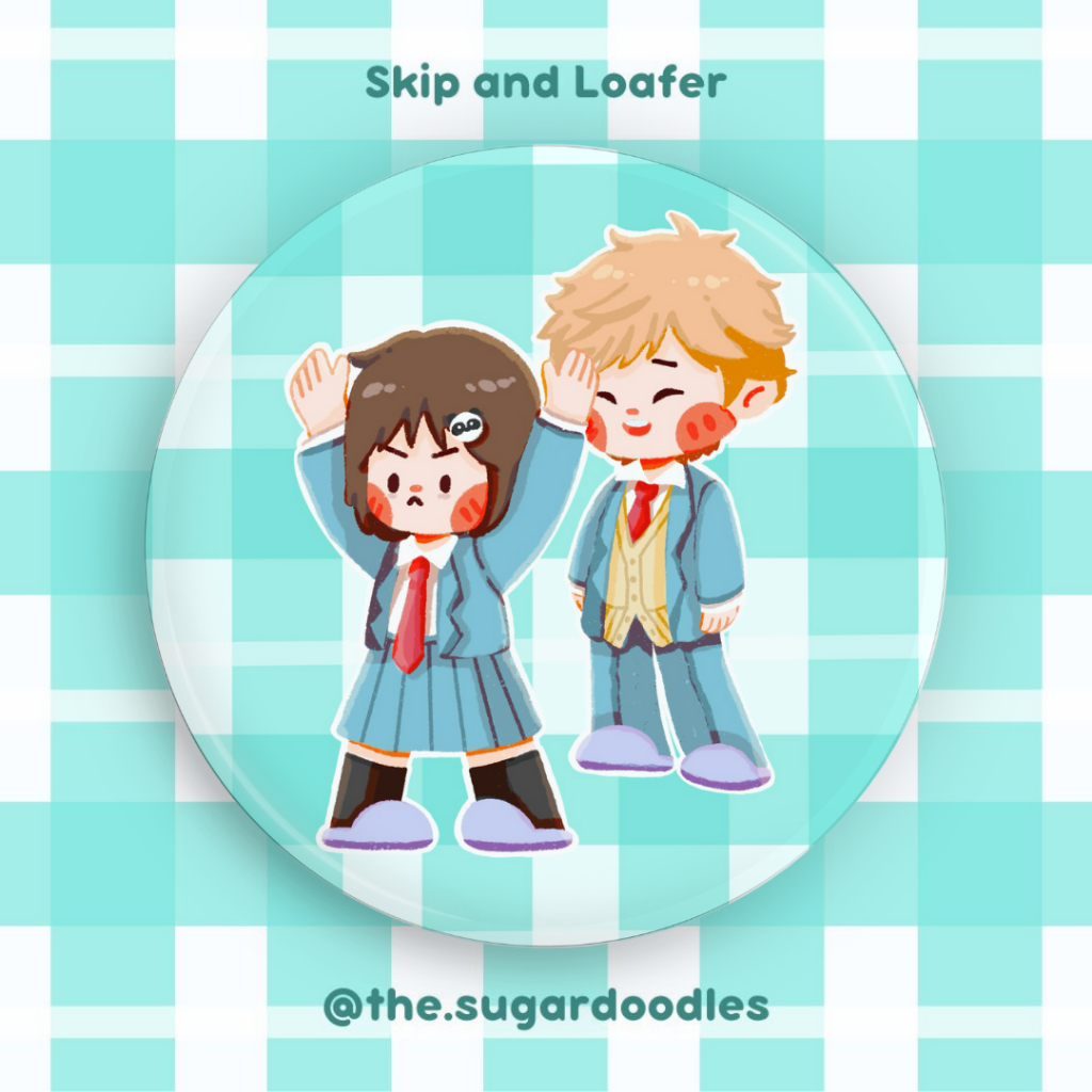 Skip and Loafer Button Pin 58mm | Shopee Philippines