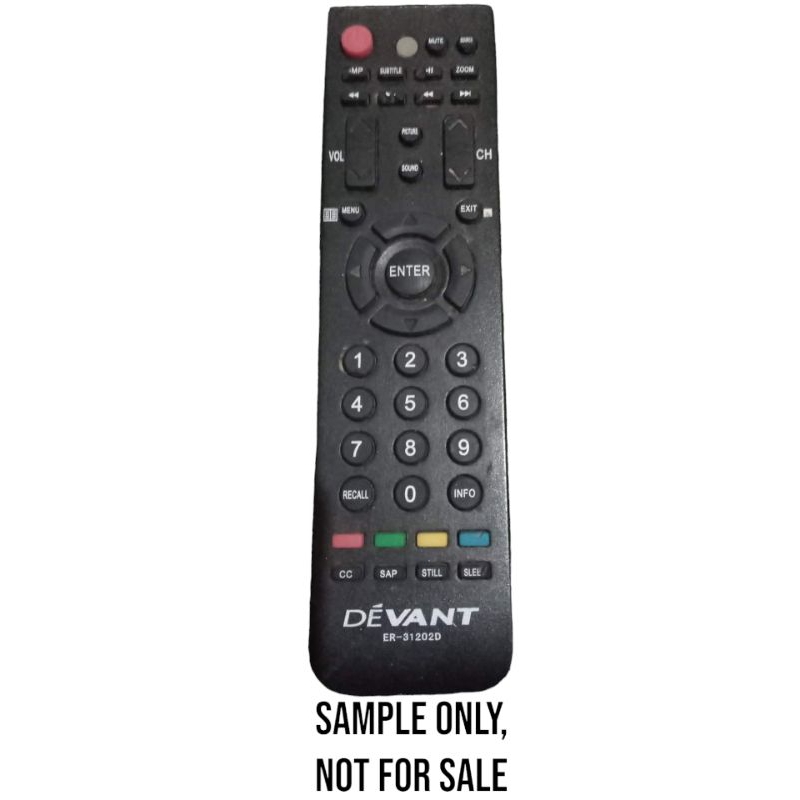 Remote for Devant LED TV (40DL520) Replacement for ER-21202D ER-31202D ...