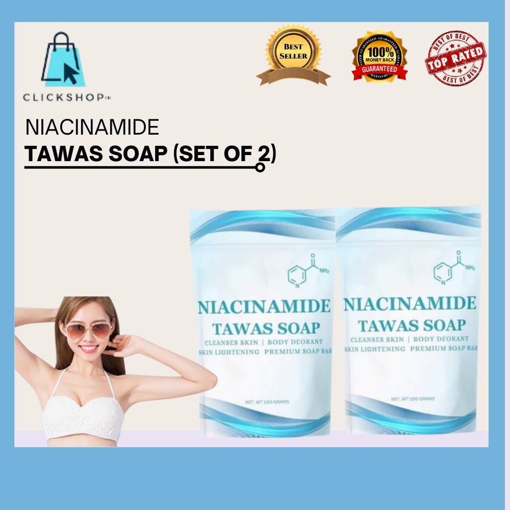 SET OF 2 ORIGINAL NIACINAMIDE TAWAS SOAP / TRENDING SOAP / Cleanses ...