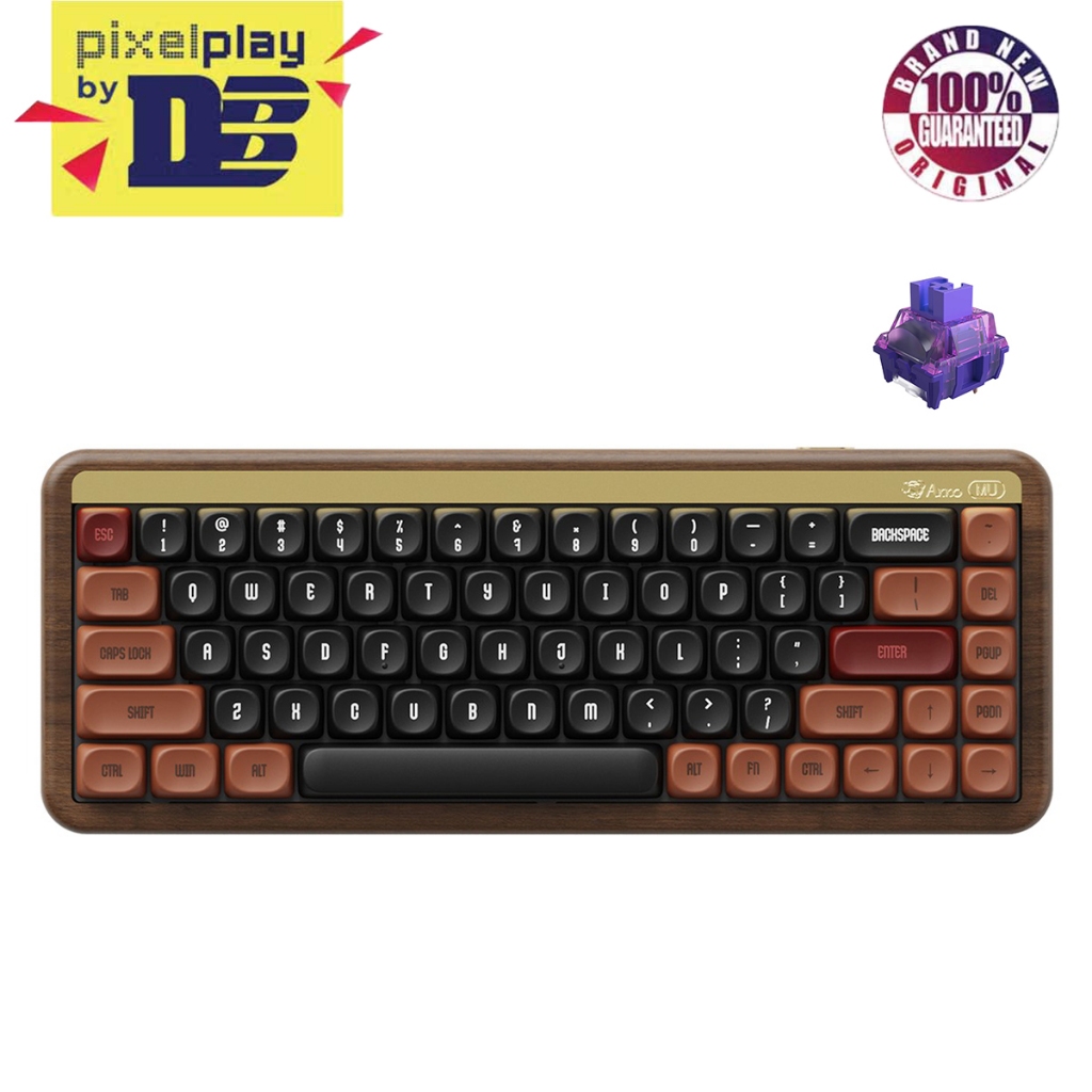 Akko MU01 Autumn Walnut Wood Case Multi-Mode RGB Hot-Swappable ...