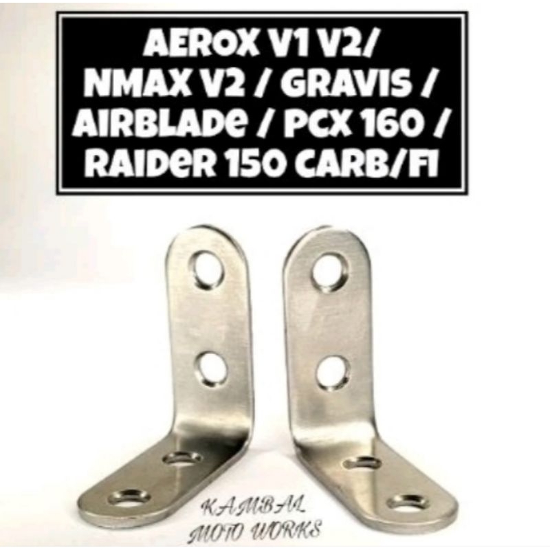 2pcs AEROX v1/v2, NMAX v2 GRAVIS AIRBLADE STAINLESS MINI DRIVING LIGHT ...