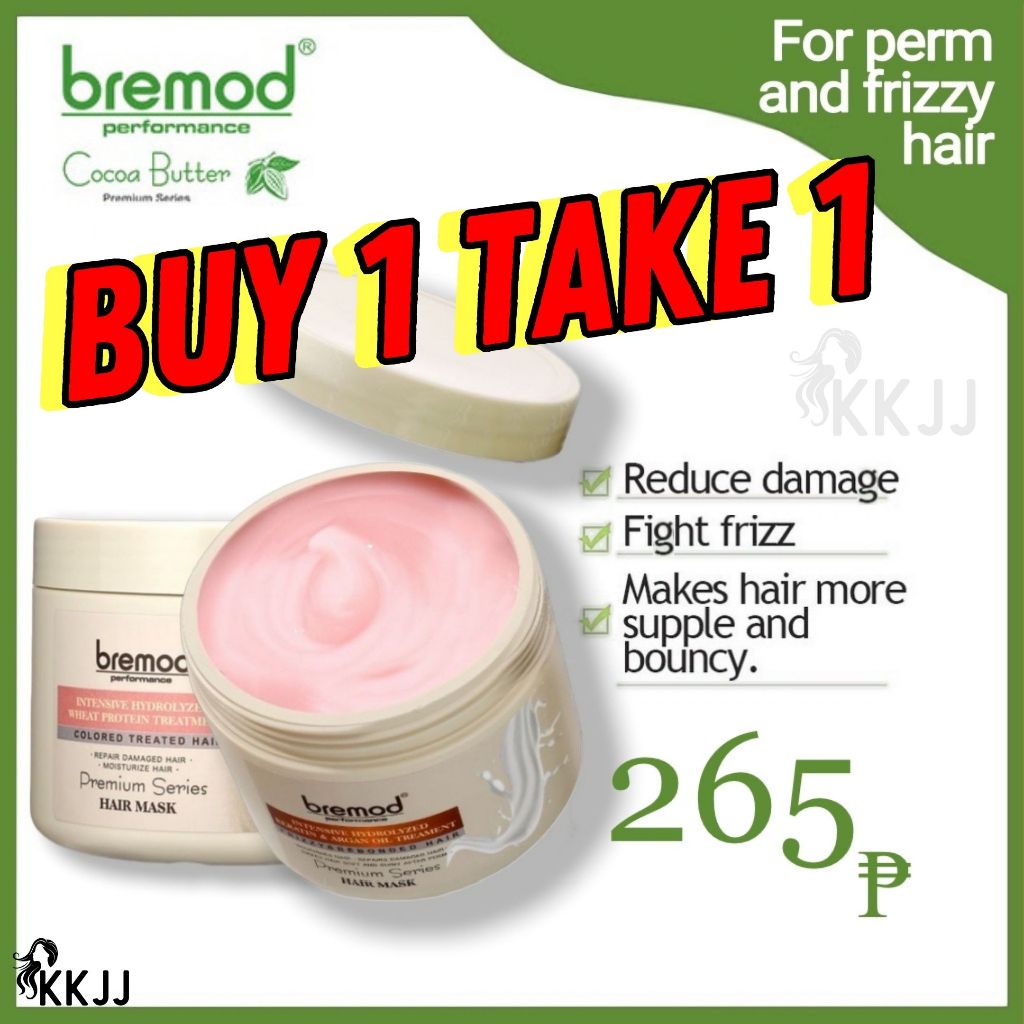 kkjj [BUY 1 TAKE 1] Bremod hair mask intensive hydrolyzed keratin ...