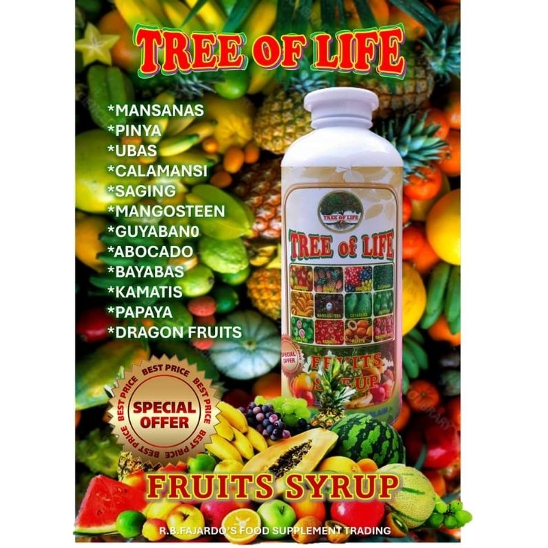 Tree of Life – Fruits Syrup 500ml | Shopee Philippines