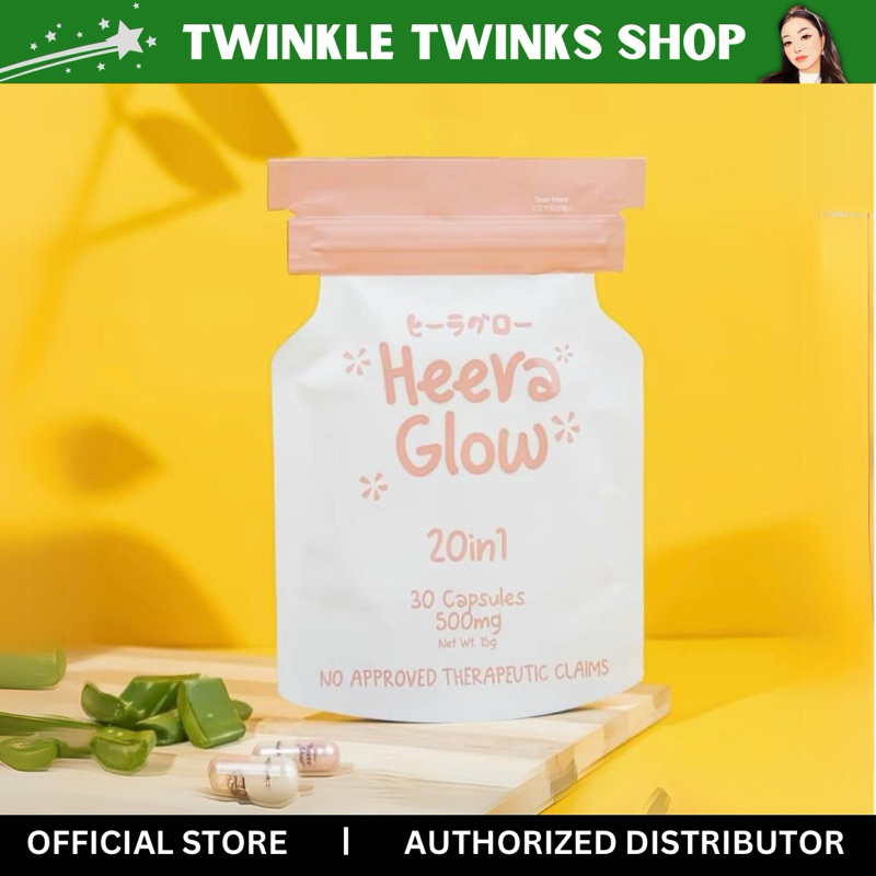 Heera Glow 20in1 500mg 30 capsules Glutathione, Collagen, Centella ...