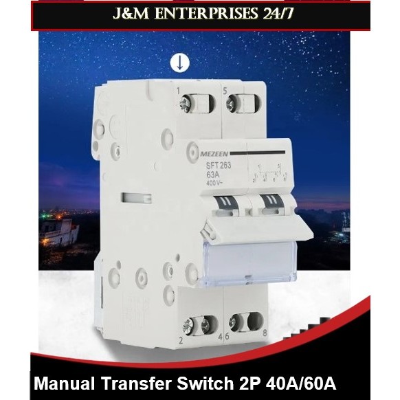 MTS Dual Power Manual Transfer Isolating Change Over Switch 2P ...