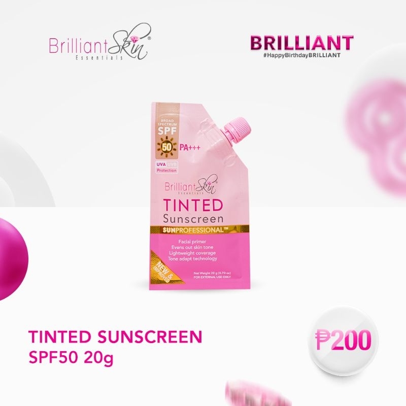 Brilliant Tinted Sunprofessional Sunscreen SPF50 20g | Shopee Philippines