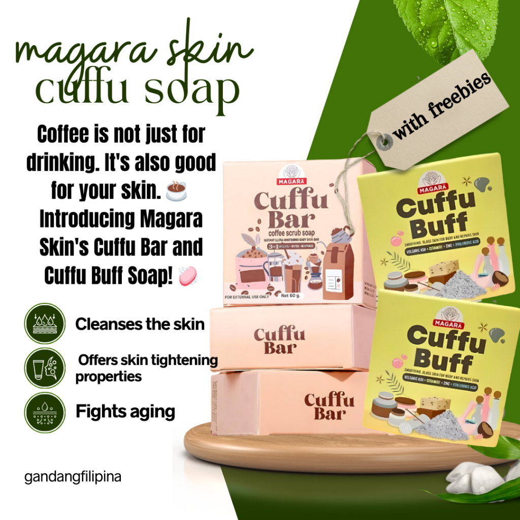 Magara skin cuffu bar & cuffu buff 70g perfect for exfoliating ...