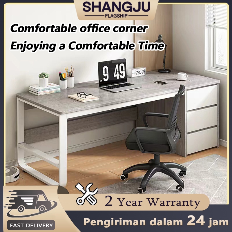 Simple modern desk with drawers high-grade study desk high-grade sense ...