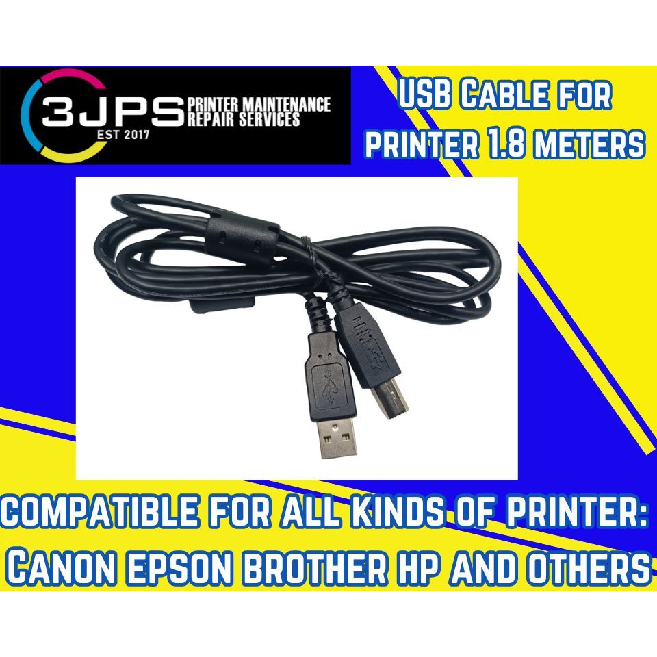 Original USB Cable for Printer 1.8 meters (all kinds of printers ...