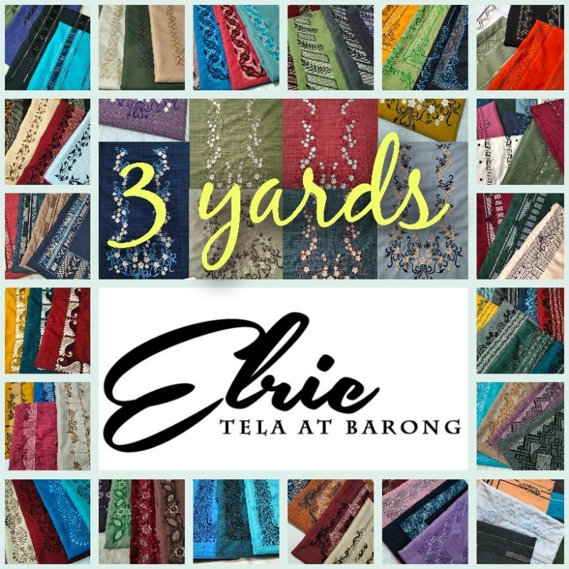 Tela Barong: Fabric with Burda for dress 3 to 3.75yards Limited Stocks ...