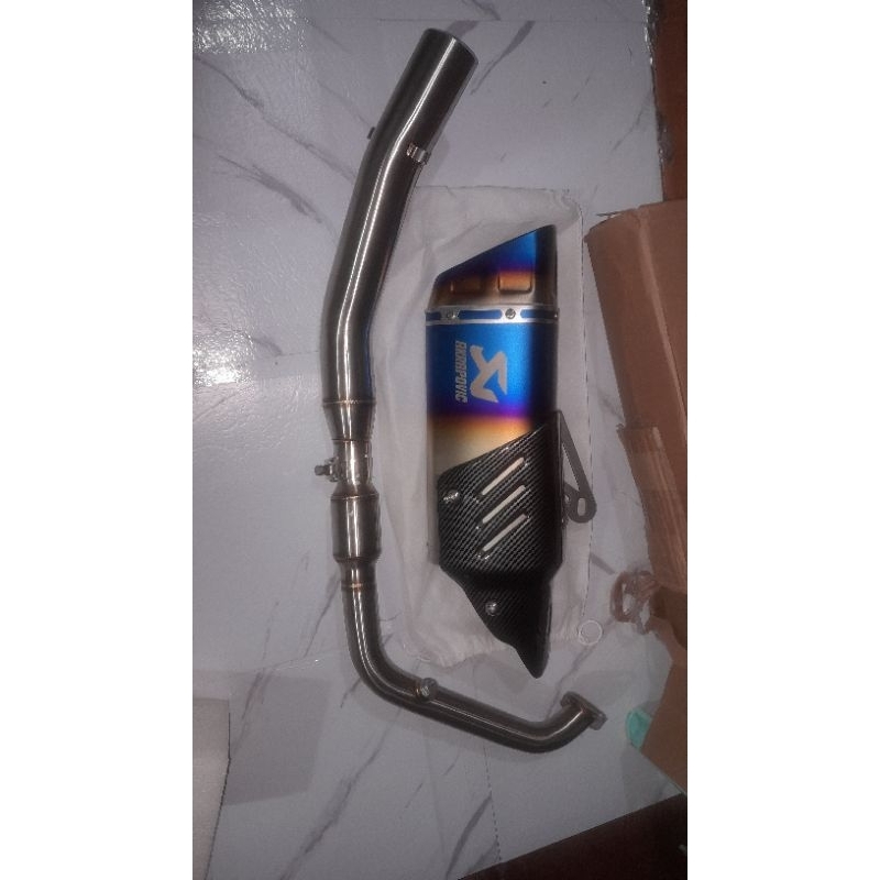 Mt15/ R15 v3 v4/ Xsr155 AKRA M1 FULL SYSTEM WITH ELBOW RESONATOR free ...