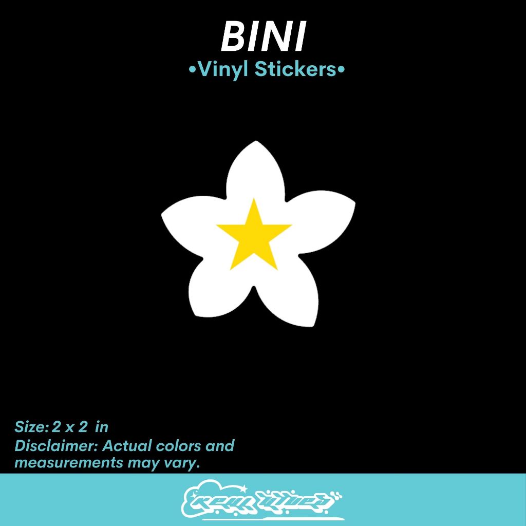 BINI Maloi Mikha Jhoanna Gwen Stacey Aiah Colet Sheena Logo Sticker ...