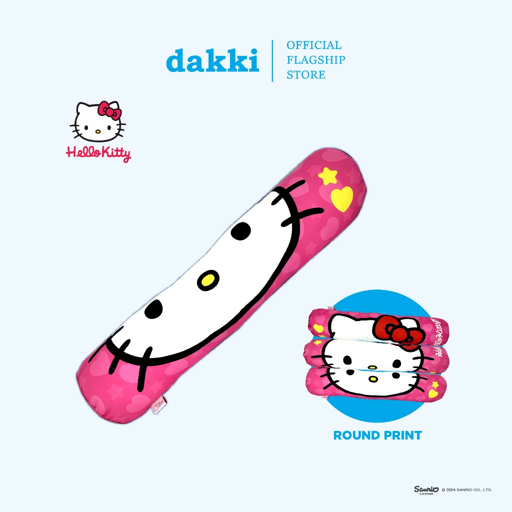 Dakki 6"x30" Hello Kitty Face Hearts Medium Bolster | Shopee Philippines