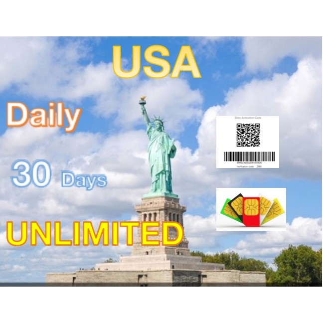 USA travel global data card high speed [Esim&SIM] Daily Unlimited ...